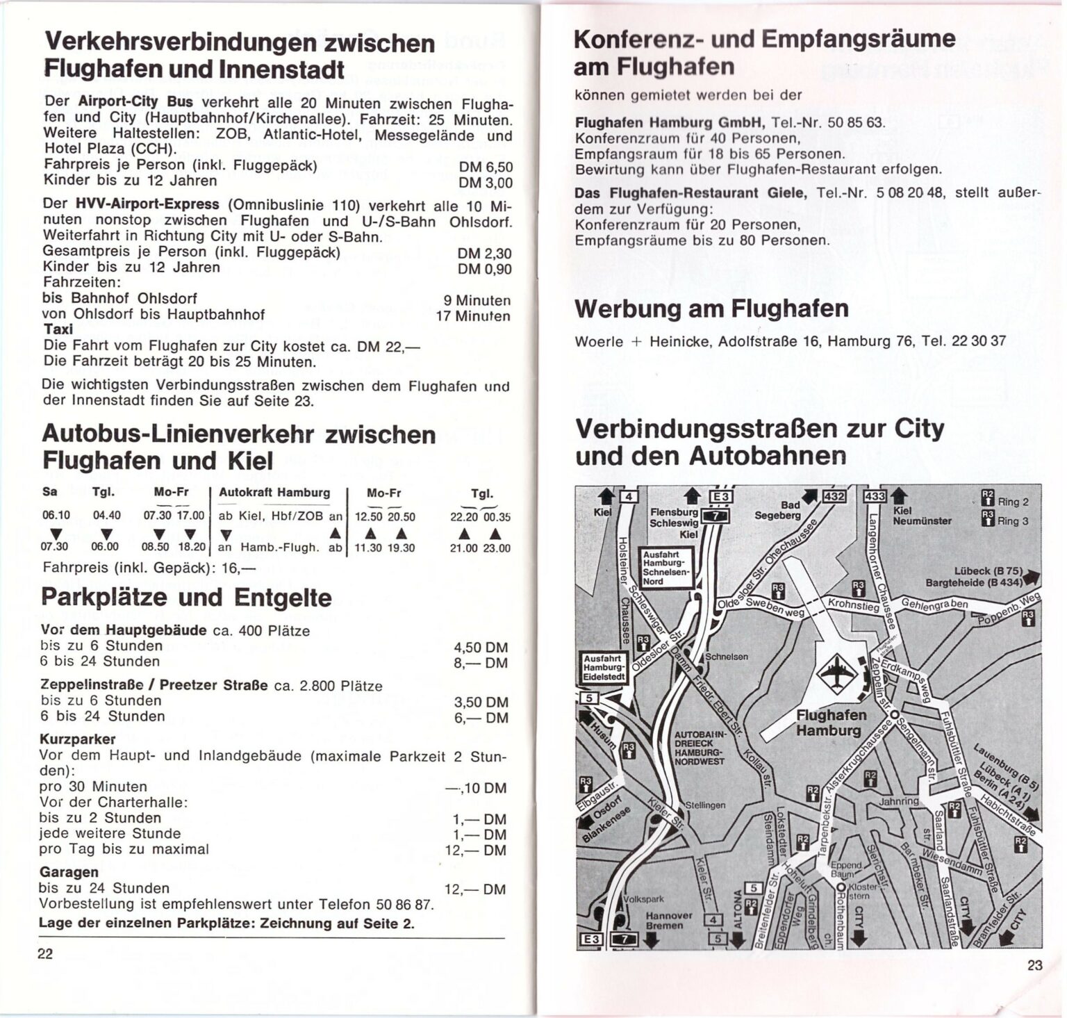 Flugplan Hamburg Airport 01/1984 - eddh-airport